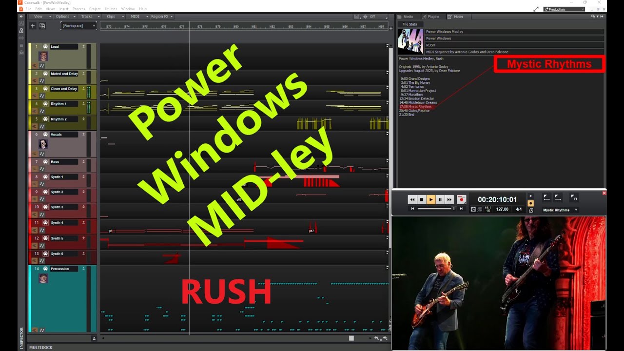 Rush / Power Windows Medley - The MIDI Sequence - YouTube
