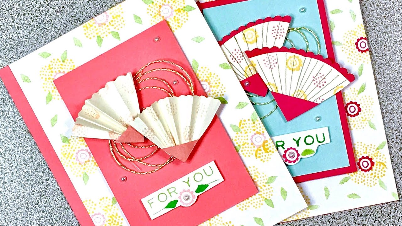 Paper Pumpkin May 2017 Alternate 1 Fan Cards - YouTube