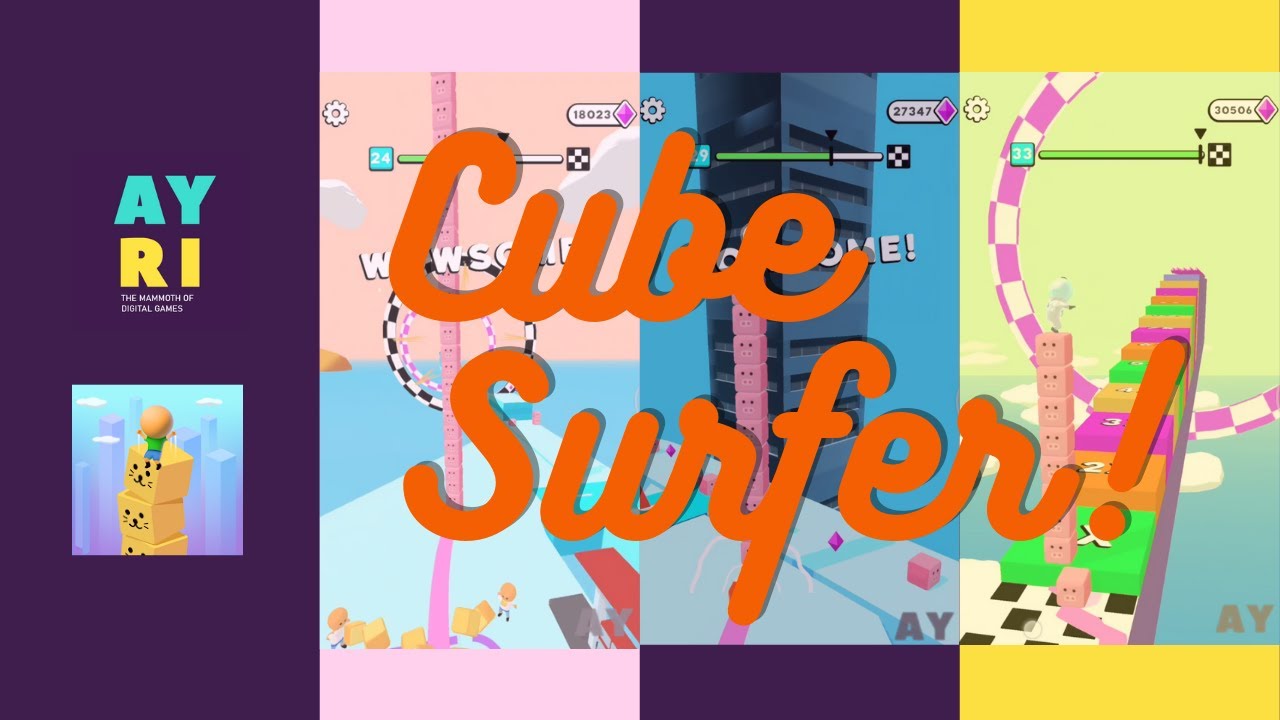 Cube Surfer! game for Android, iphone ios devices - YouTube