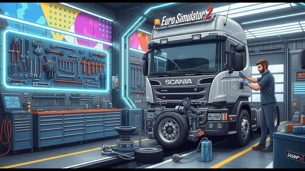 Truck Repair Shop ASMR 🧰 | Calm Mechanic Work, Air Hiss & Metal Tools ...