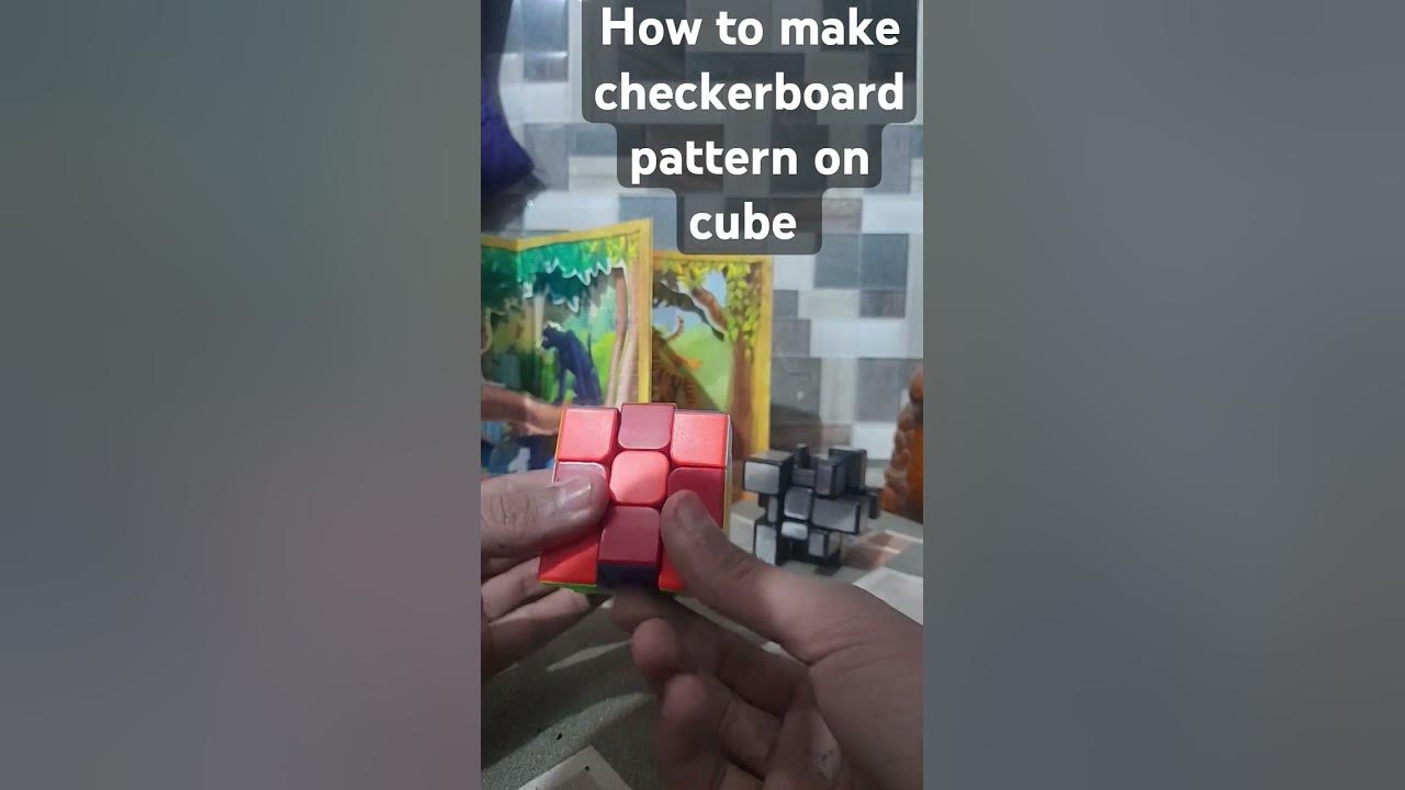 How to make checkerboard pattern on cube #music #cube - YouTube