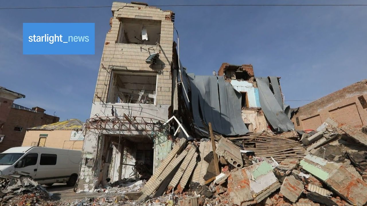 City-ruins: how Okhtyrka recovers after the bombing of Russia - YouTube
