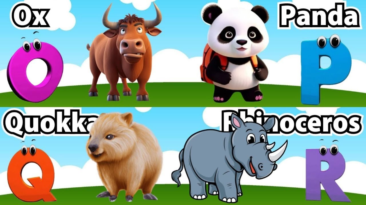 ABC Real Animals song | Alphabets Kids song | Learn Alphabets, English and Animals for Kids (Fun ...