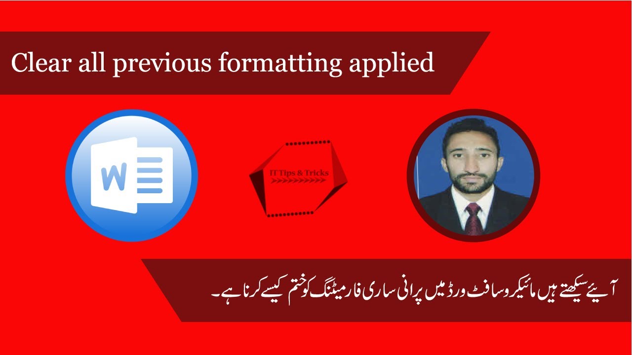How To Clear All Formatting In Word YouTube How To Clear All Formatting In Word YouTube