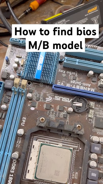 How to find BIOS ic and motherboard model number - YouTube