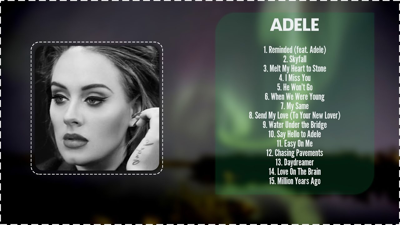Adele Greatest Hits Full Album ~ Best Songs All Of Time Youtube