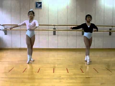 Ballet -RAD Grade 2- Battements Tendus with Transfer of Weight - YouTube