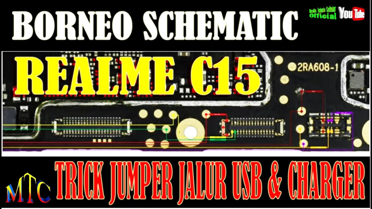 TRICK JUMPER & SKEMA JALUR USB & CHARGER REALME C15 - YouTube