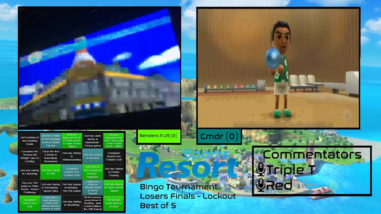 Wii Sports Resort - Bingo Tournament - Losers Finals (Lockout) - Cmdr ...