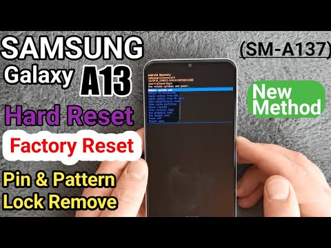 Samsung Galaxy A13 Hard Reset | How To Factory Reset Samsung A13 5G - YouTube