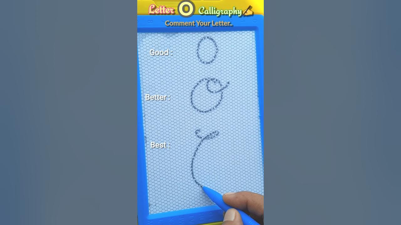 How to write letter O? ️| #calligraphy #shorts #trending - YouTube