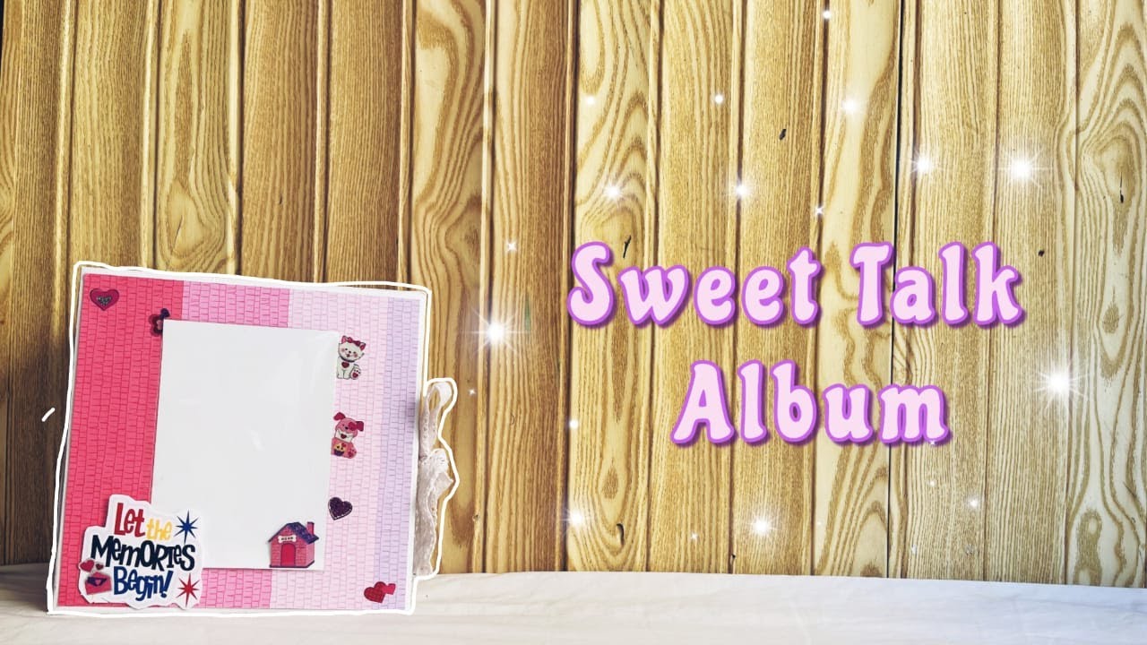 SWEET TALK - 8 x 8 Mini Album | Scrapbook Walkthrough (Custom Order ...