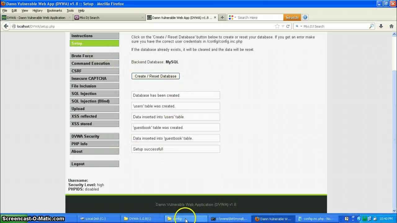 How to host DVWA on wamp server - YouTube