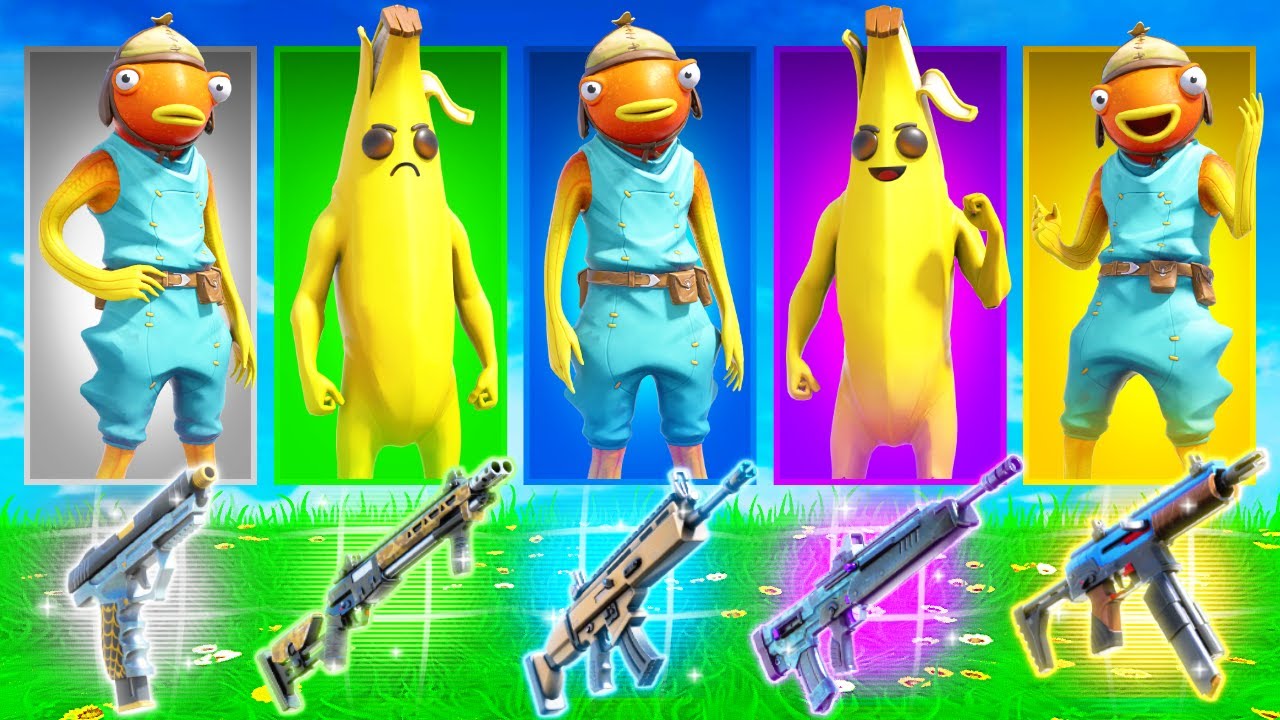 FISHY vs BANANA CHALLENGE In Fortnite! - YouTube