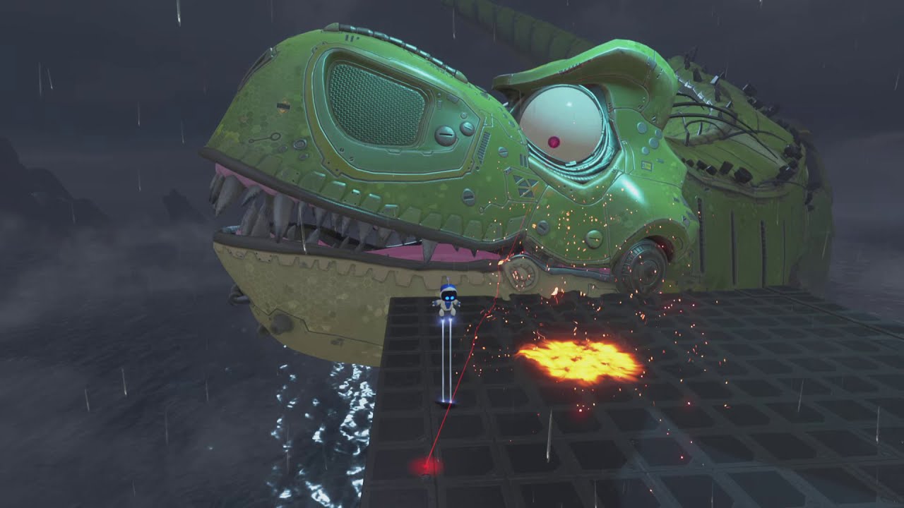 ASTRO's PLAYROOM 1994 Throwback T-Rex Boss Final Battle - YouTube