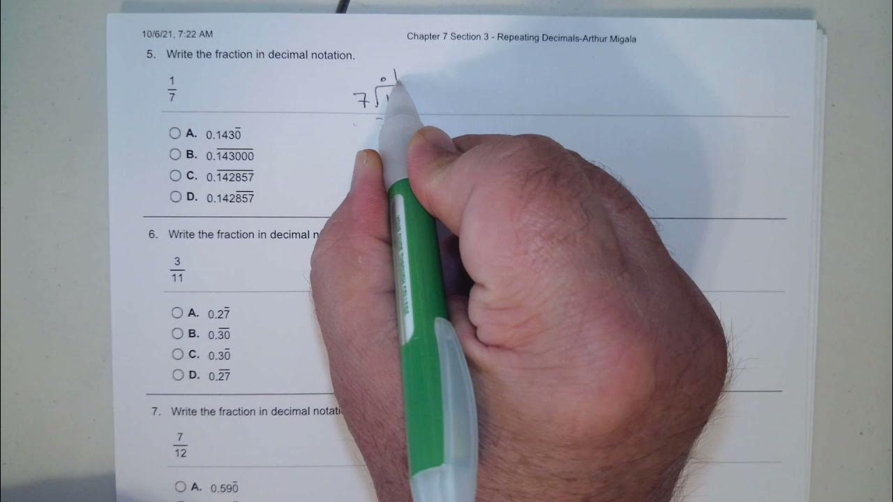 MATH 1350 CHAPTER 7 SECTION 3 SOLUTIONS VIDEO - YouTube