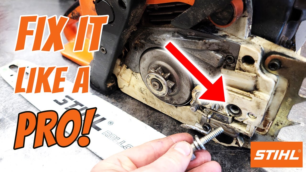 Fix Stripped Bar Stud Holes on STIHL Chainsaws in 5 Minutes - YouTube
