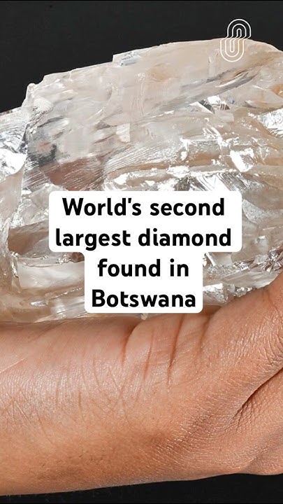 World's second largest diamond found in Botswana - YouTube