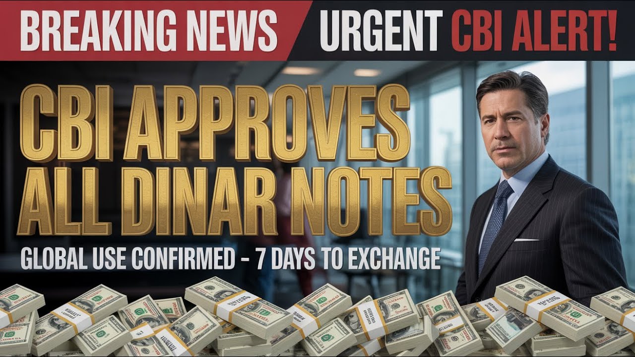 🚨 Breaking News: CBI Approves All Dinar Notes for Global Use – Only 7 ...