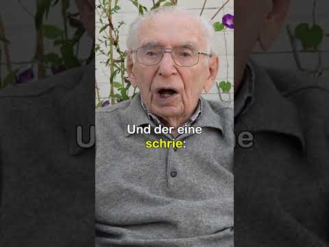 96-jähriger Zeitzeuge rettete so ein Leben...