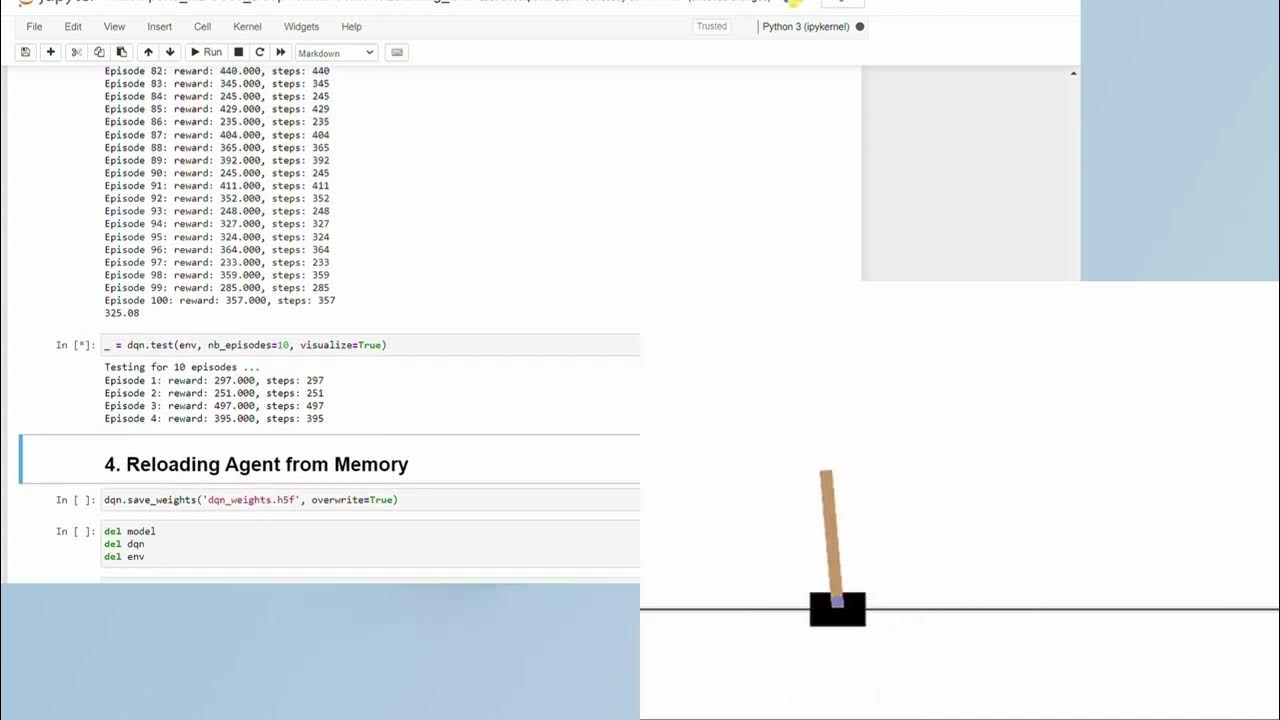 Deep Q Learning CartPole using Tensorflow Keras - YouTube