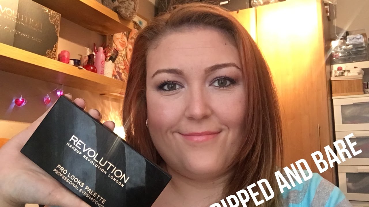 Make up Revolution 3in1 pallet (stripped and bare) - YouTube