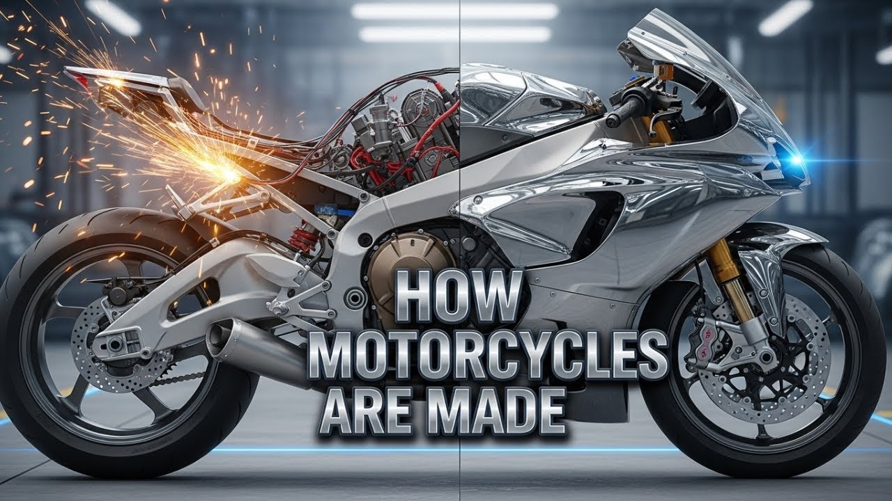 How Motorcycles Are Made? 🏍️ Inside the Motorcycle Manufacturing ...