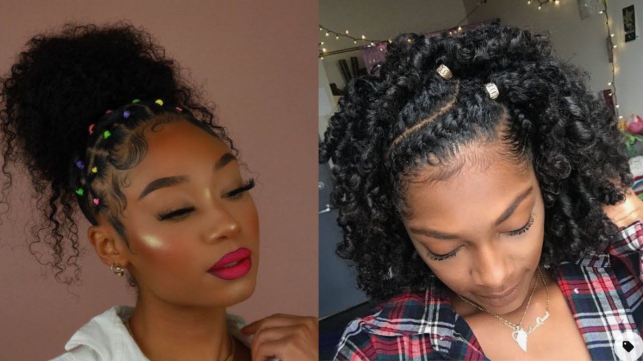 🔥🔥Cute Natural Hairstyles for Curly Hair🔥🔥 - YouTube