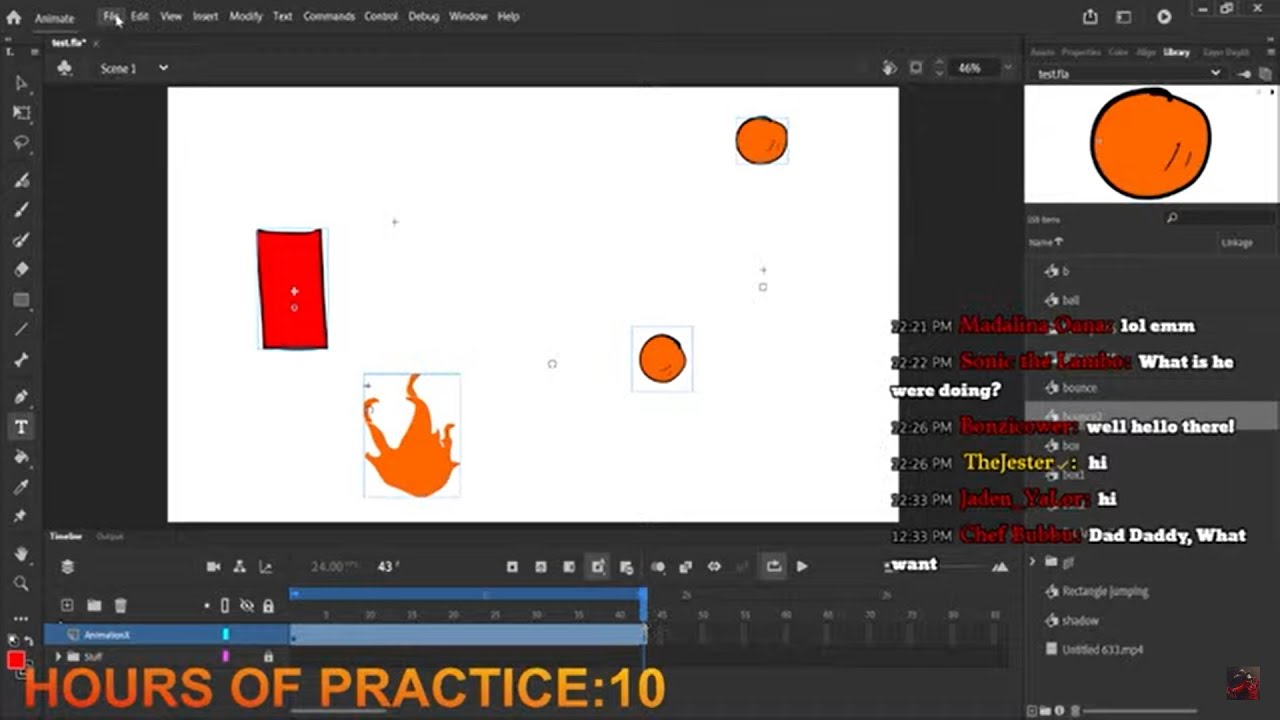 Practices in animation and drawing: Live 11 (1,000 hours challenge) - YouTube