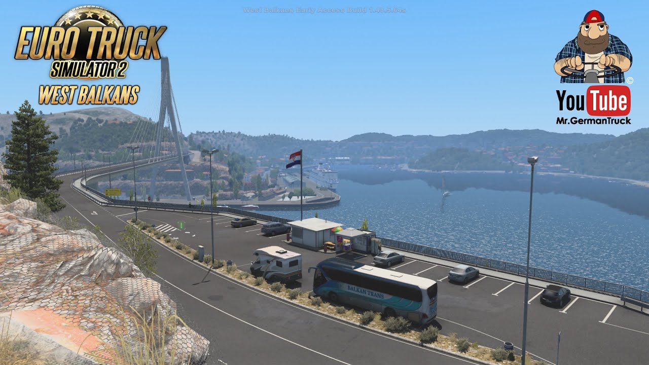 ETS2 West Balkan DLC - Podgorica nach Mostar Preview Gameplay - YouTube