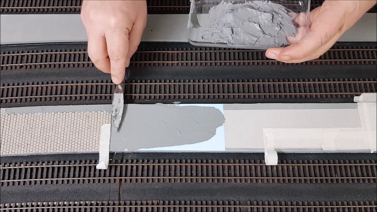 Bahnsteige Teil 7: Pflastern und Asphaltieren am Bahnsteig - YouTube