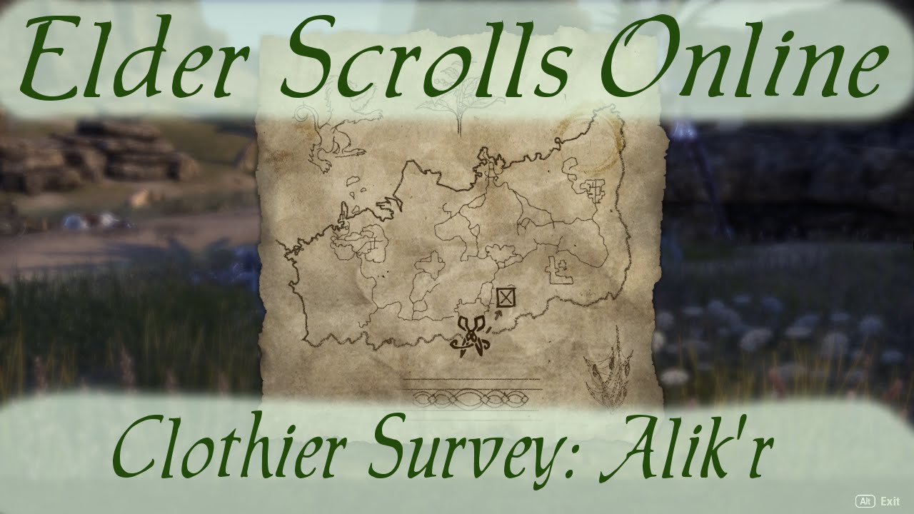 Clothier Survey: Alik'r [Elder Scrolls Online] - YouTube