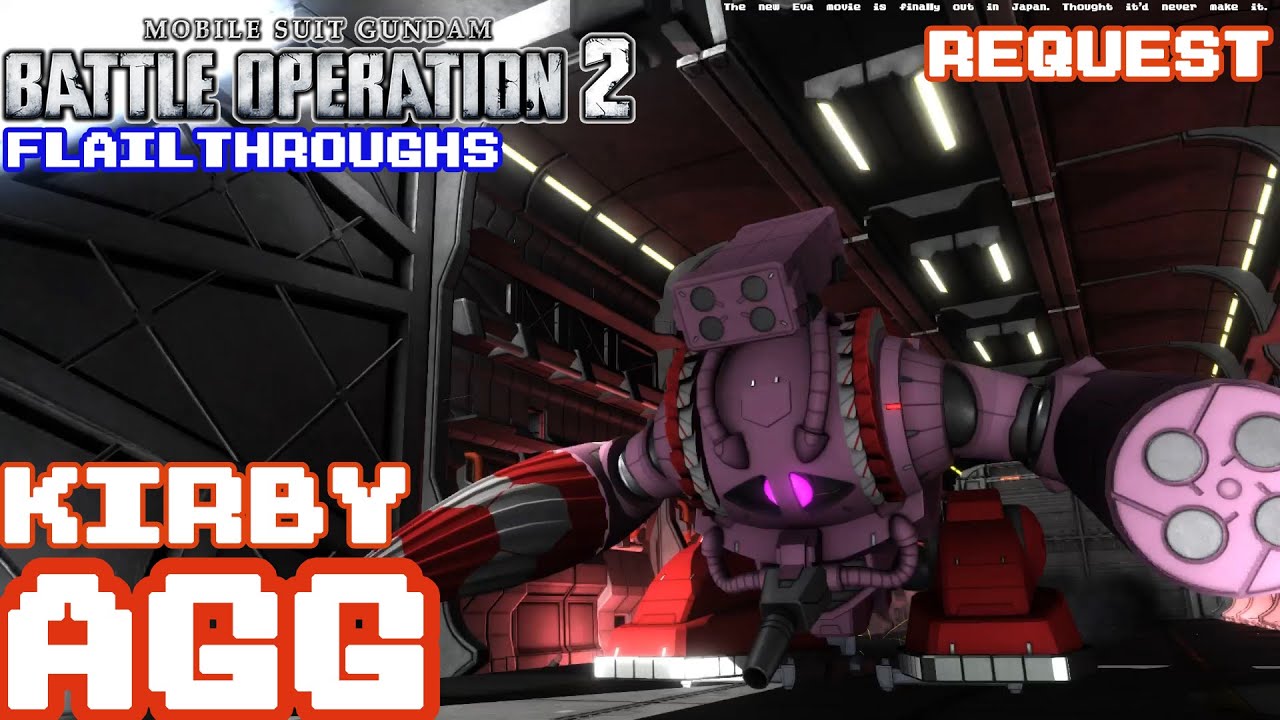 Gundam Battle Operation 2 Request: EMS-05 Agg As Kirby - YouTube