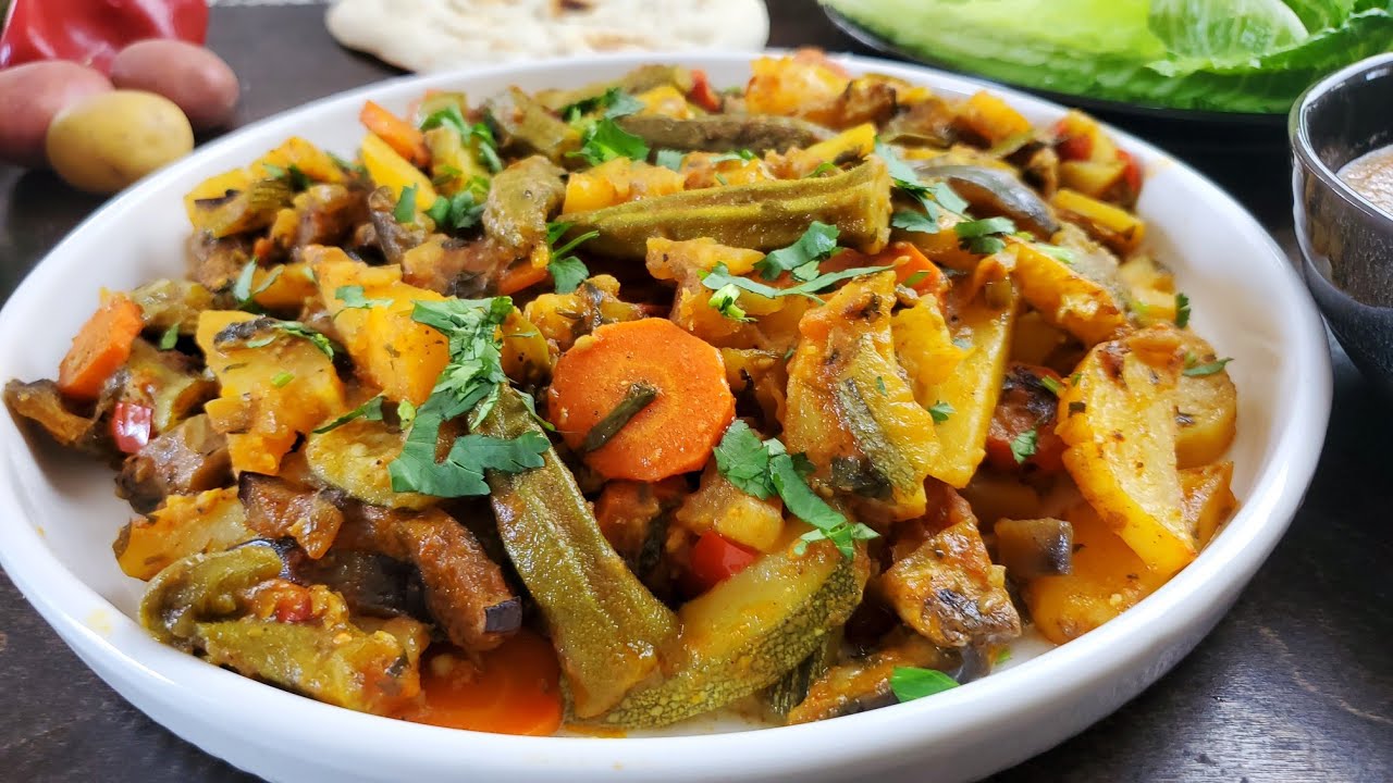 مشكل يمني من دون لحم لذيذ جداً yemeni vegetable stew Mushakal - YouTube