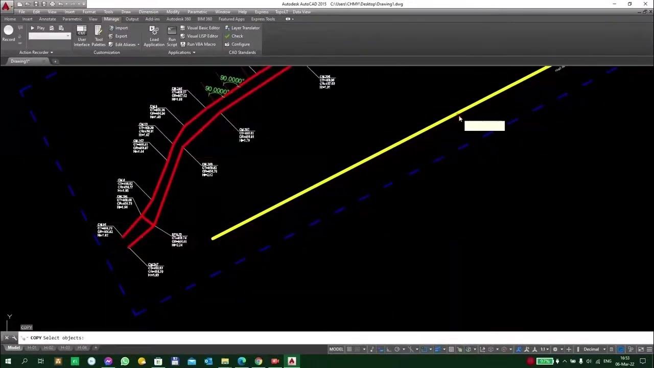 Road chainage || with Autolisp for CAD Software - Free tutorial - YouTube