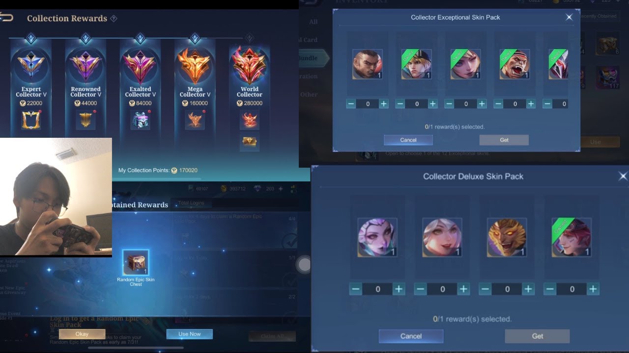 MLBB New Collection event with 4 free skins?? |Mobile Legends Bang Bang ...