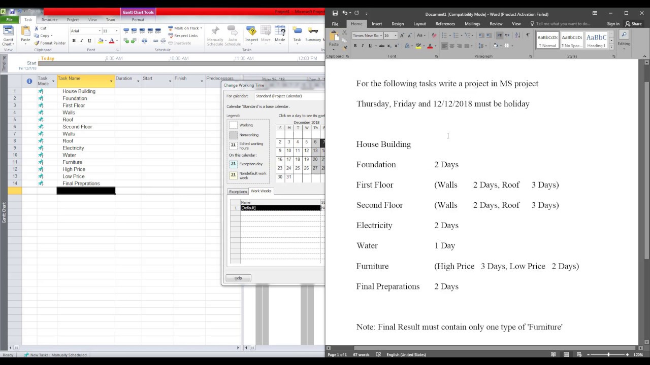 Project Management Lab - First Course (2018-2019) - YouTube