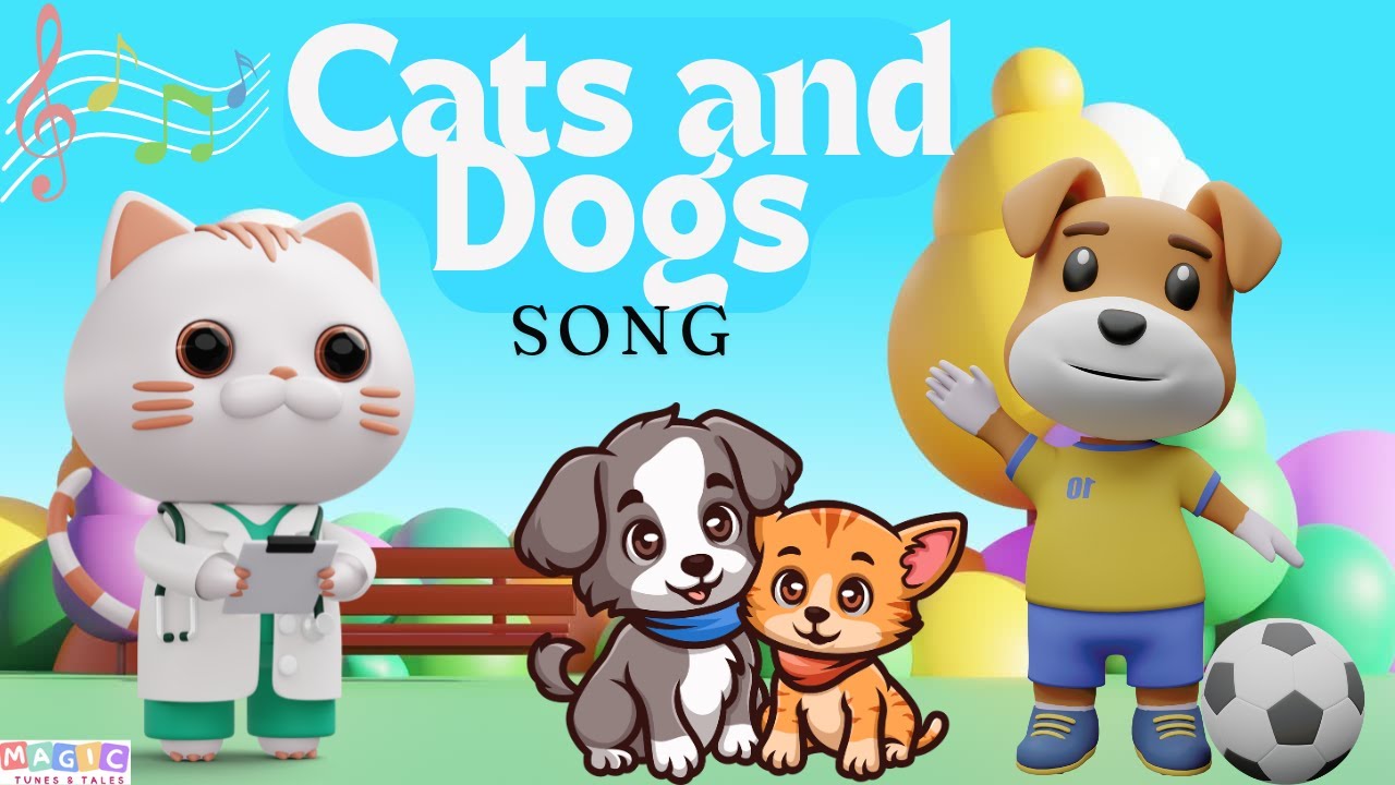 Meow & Bark! Let’s Sing and Dance with Cats and Dogs 🐱🐶 | Kid's song ...
