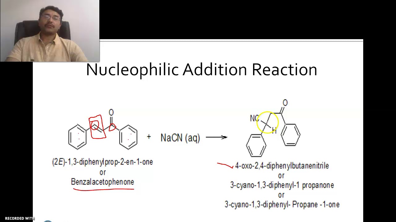 Nucleophilic Addition Reaction Example YouTube Nucleophilic Addition Reaction Example YouTube