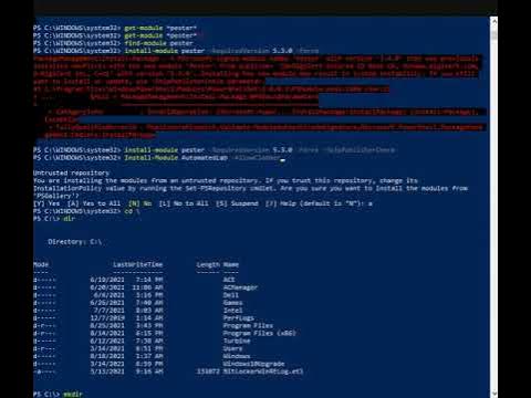 Installing AutomatedLab PowerShell Module - YouTube