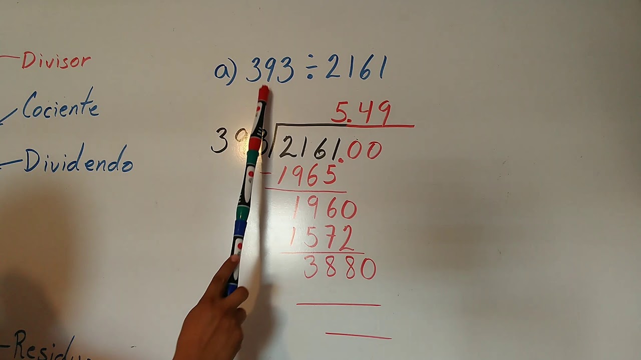 Como aser una división correctamente 😃 - YouTube