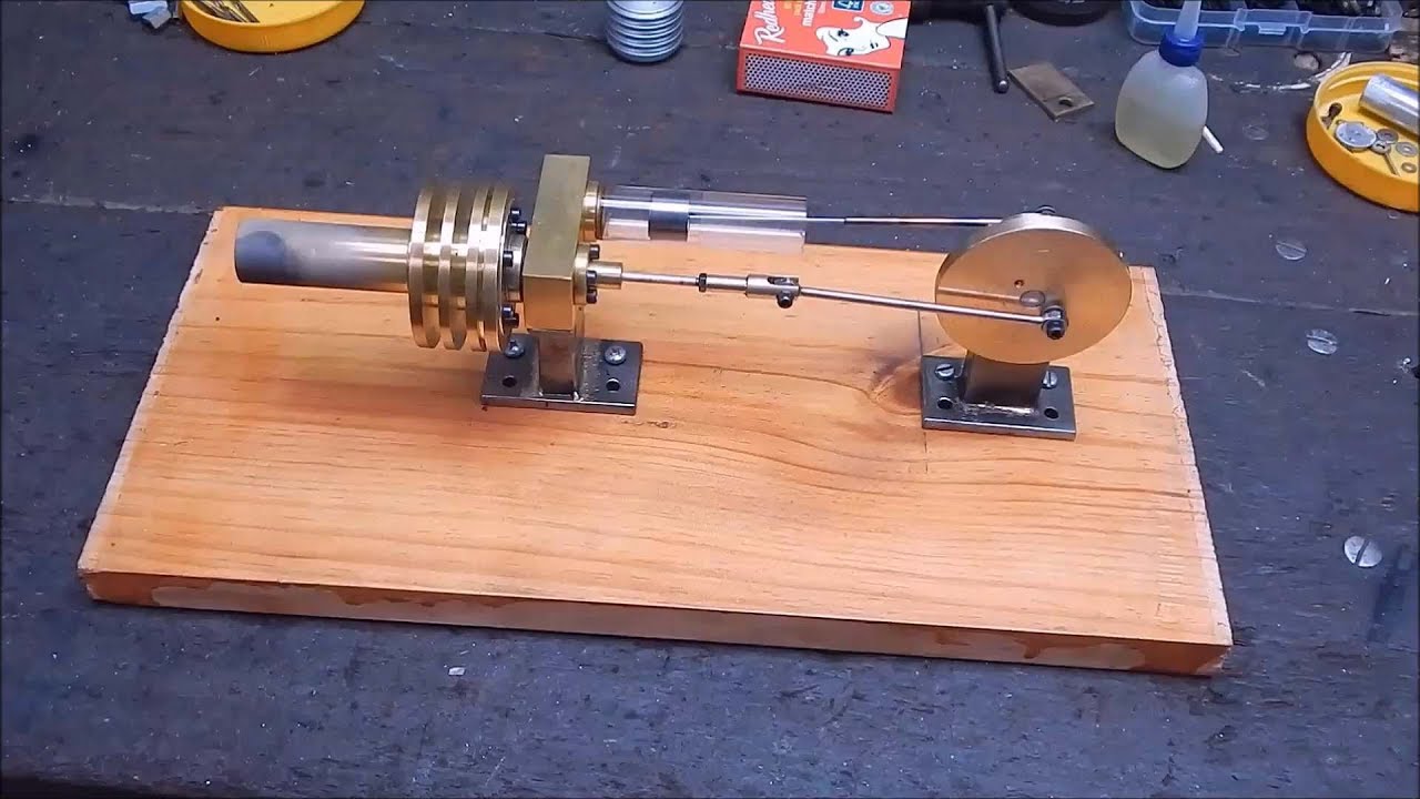 The Stirling engine project runs - but it's not there yet - YouTube