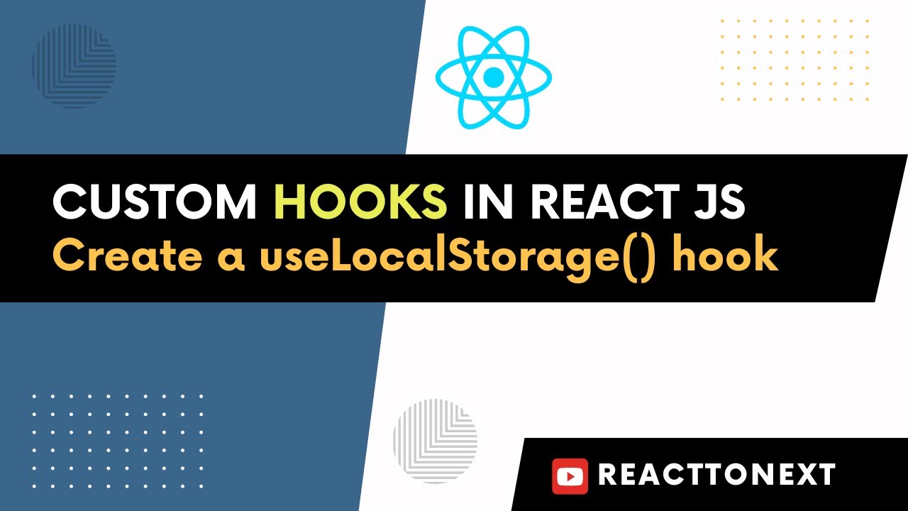 Creating A Custom React Hook For Local Storage Persisting State Effortlessly Youtube