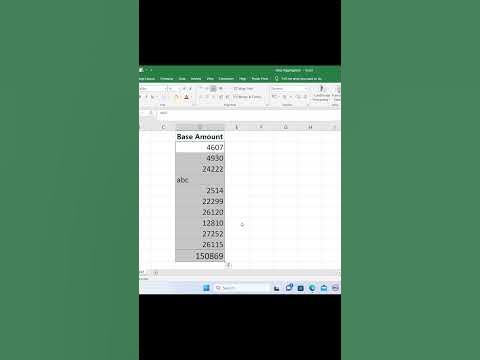 Excel Summation Good Practice - YouTube