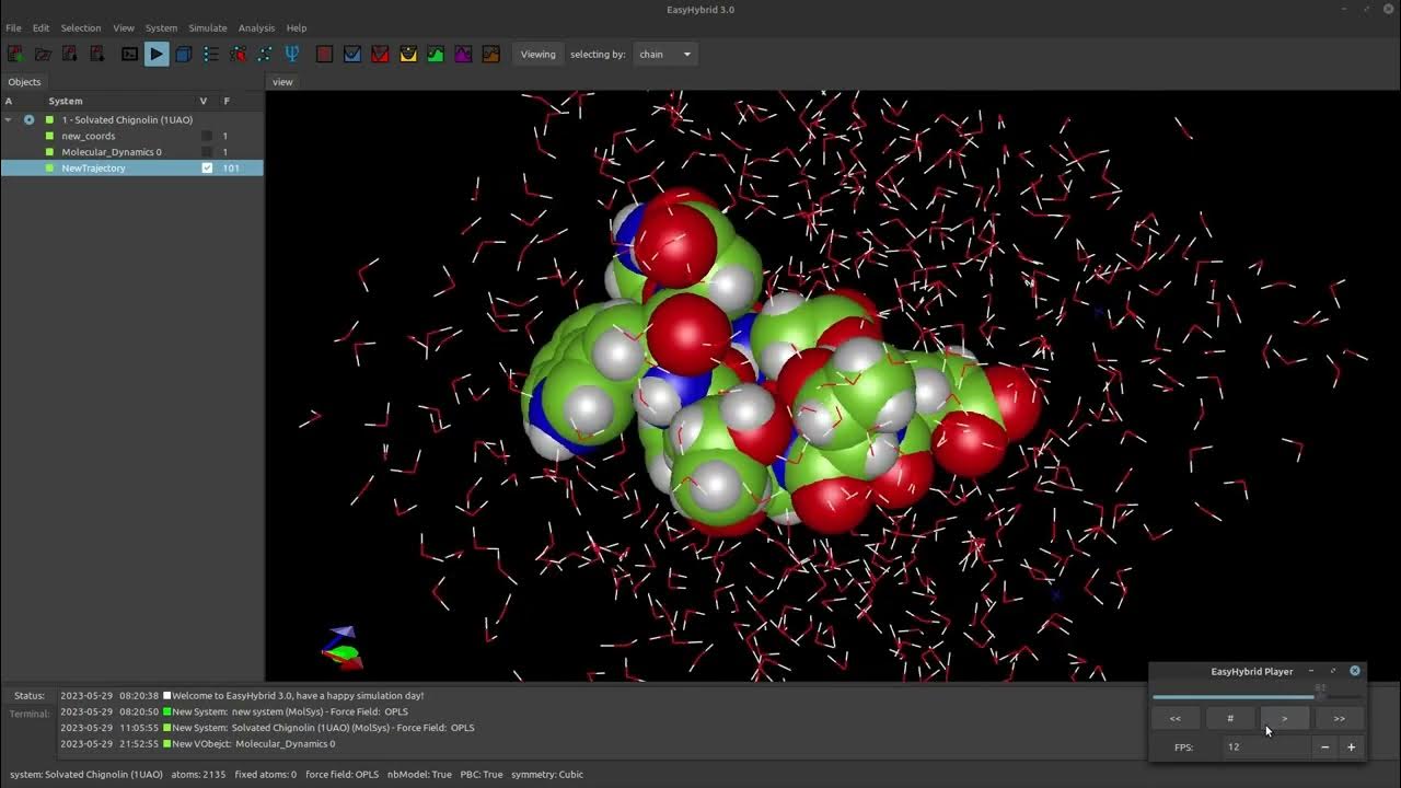 Visualizing trajectories in the EasyHybrid program - YouTube