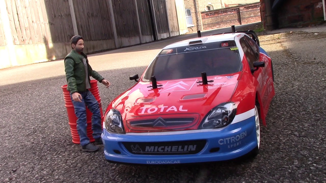 RC rally cars on the start line - YouTube
