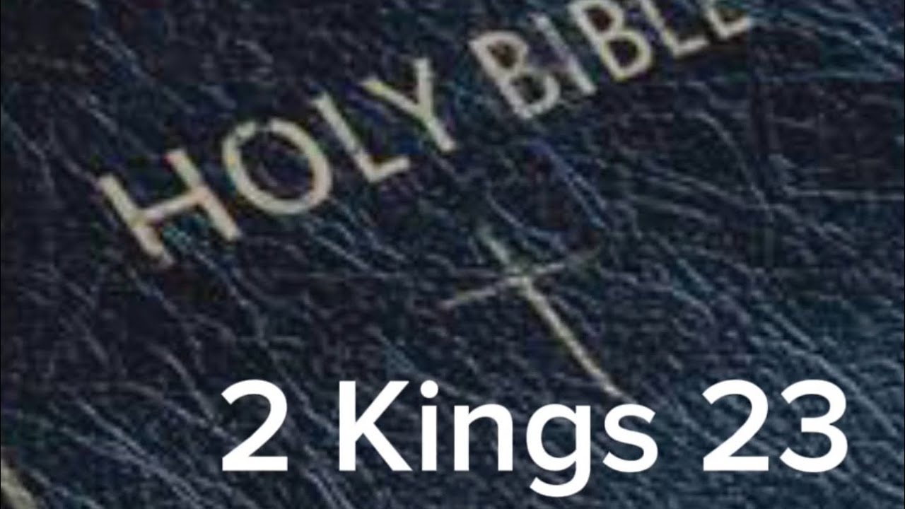 2 Kings 23 (NIV) The Audio Bible - YouTube