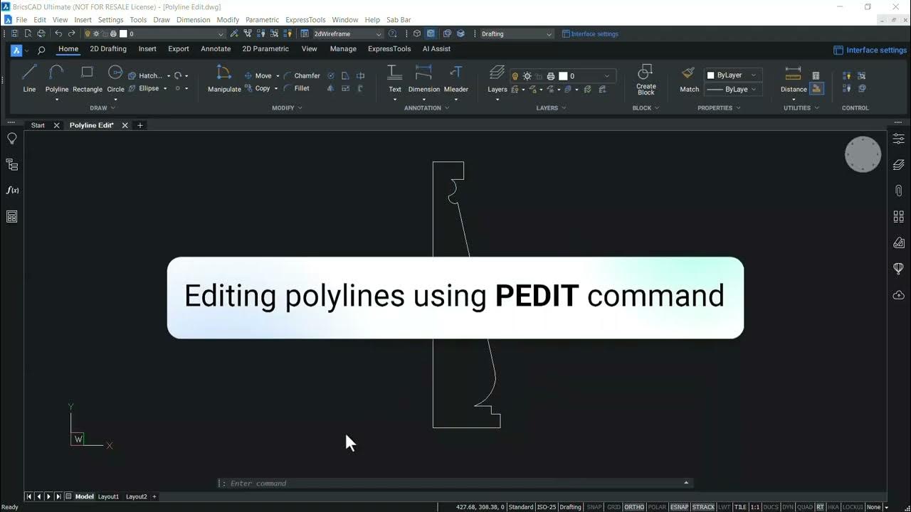 Polyline Editing in BricsCAD: Complete Tutorial with Tips - YouTube