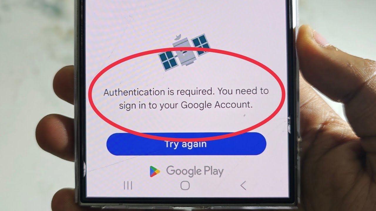 Fix Authentication is required. You need to sign in to your Google ...