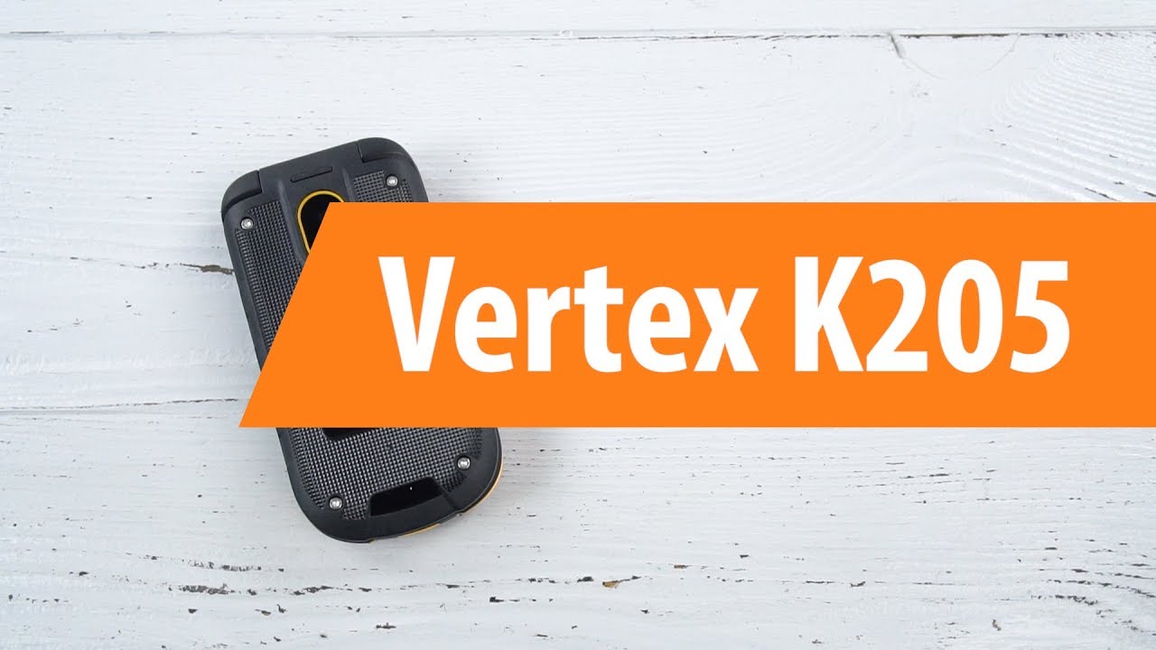 Распаковка сотового телефона Vertex K205 / Unboxing Vertex K205 - YouTube